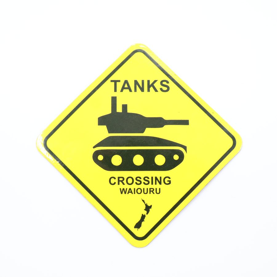 Road Sign Magnet - Tanks Crossing | National Army Museum